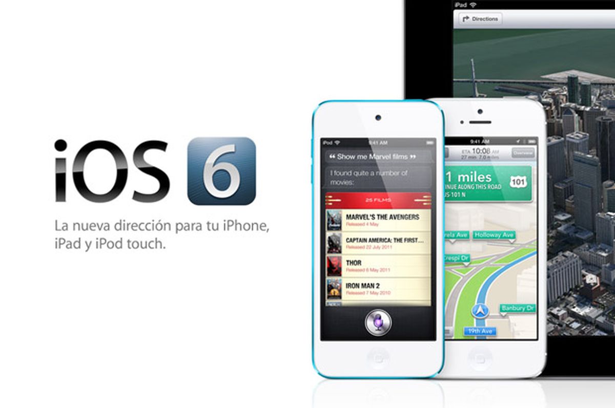 iOS 6 ya disponible