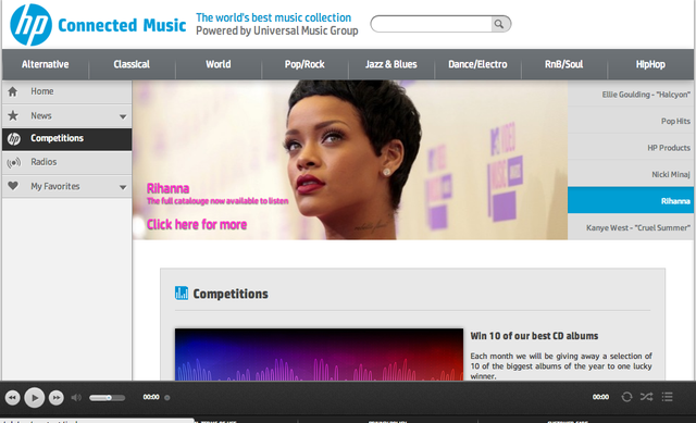 HP y Universal Music presentan HP Connected Music