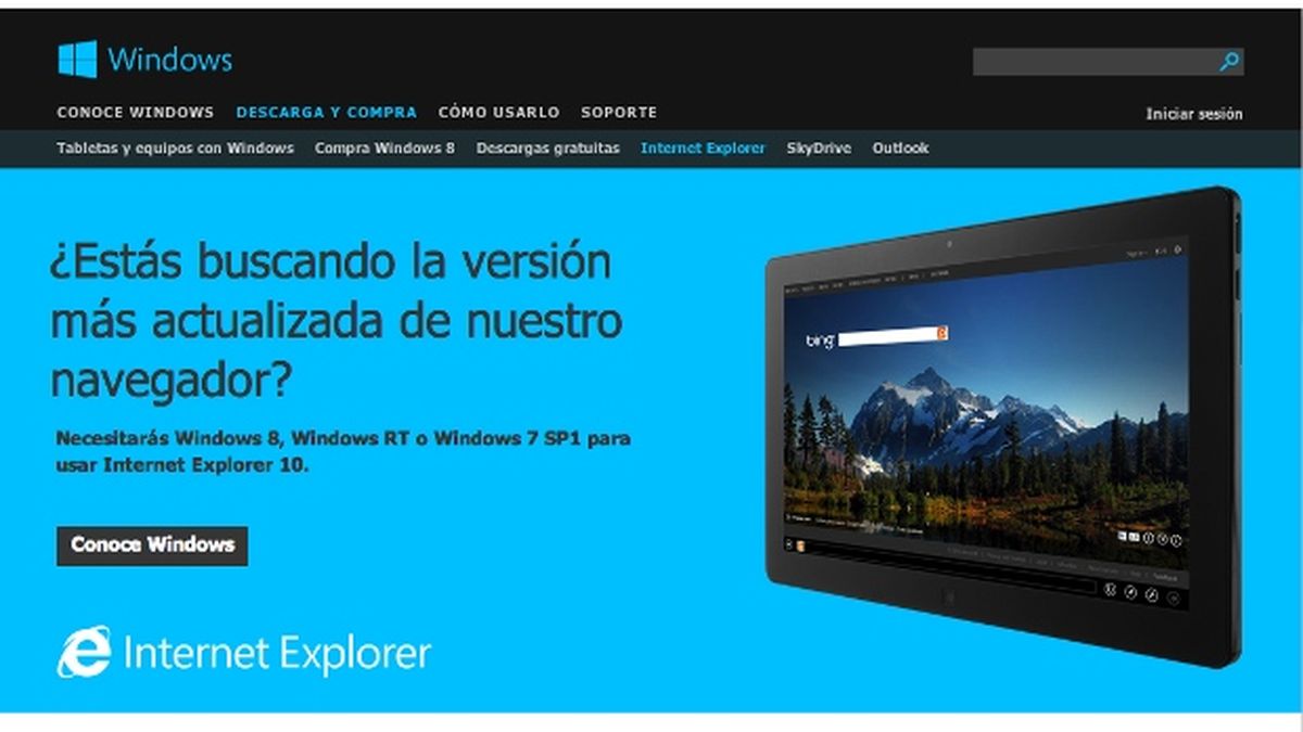 Preview de Internet Explorer 10 para Windows 7