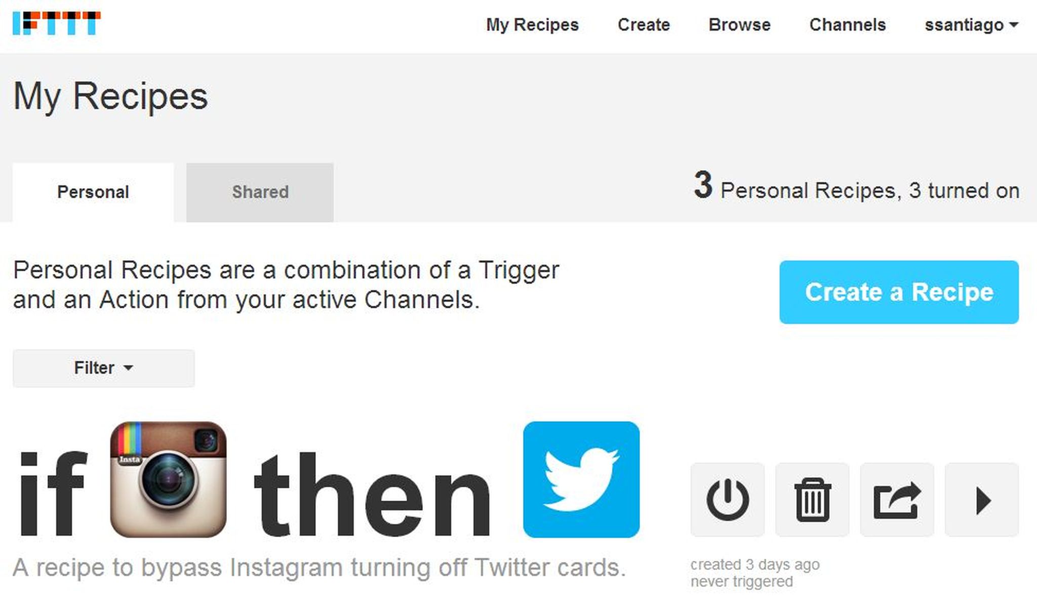 Vuelve a ver imágenes de Instagram de Twitter con IFTTT