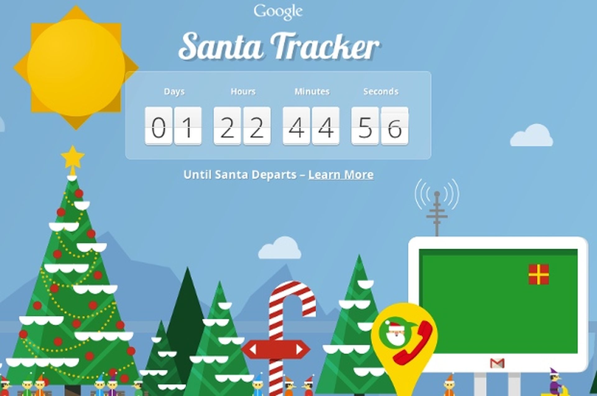 Google te ayuda a encontrar a Papá Noel