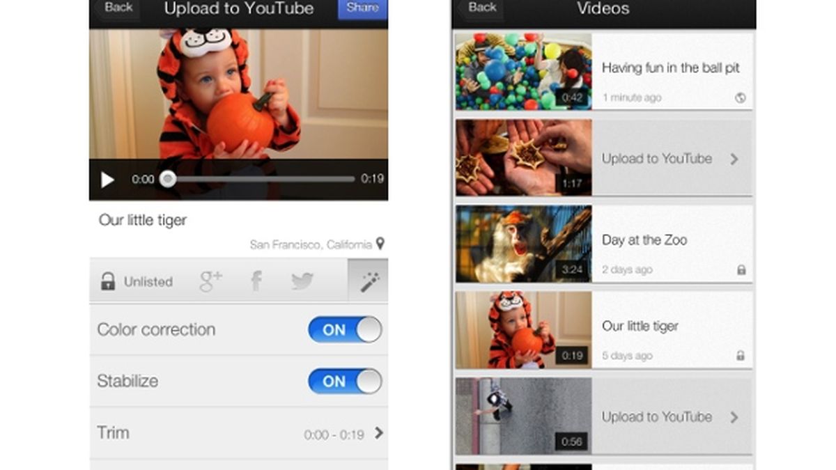 YouTube Capture para iOS