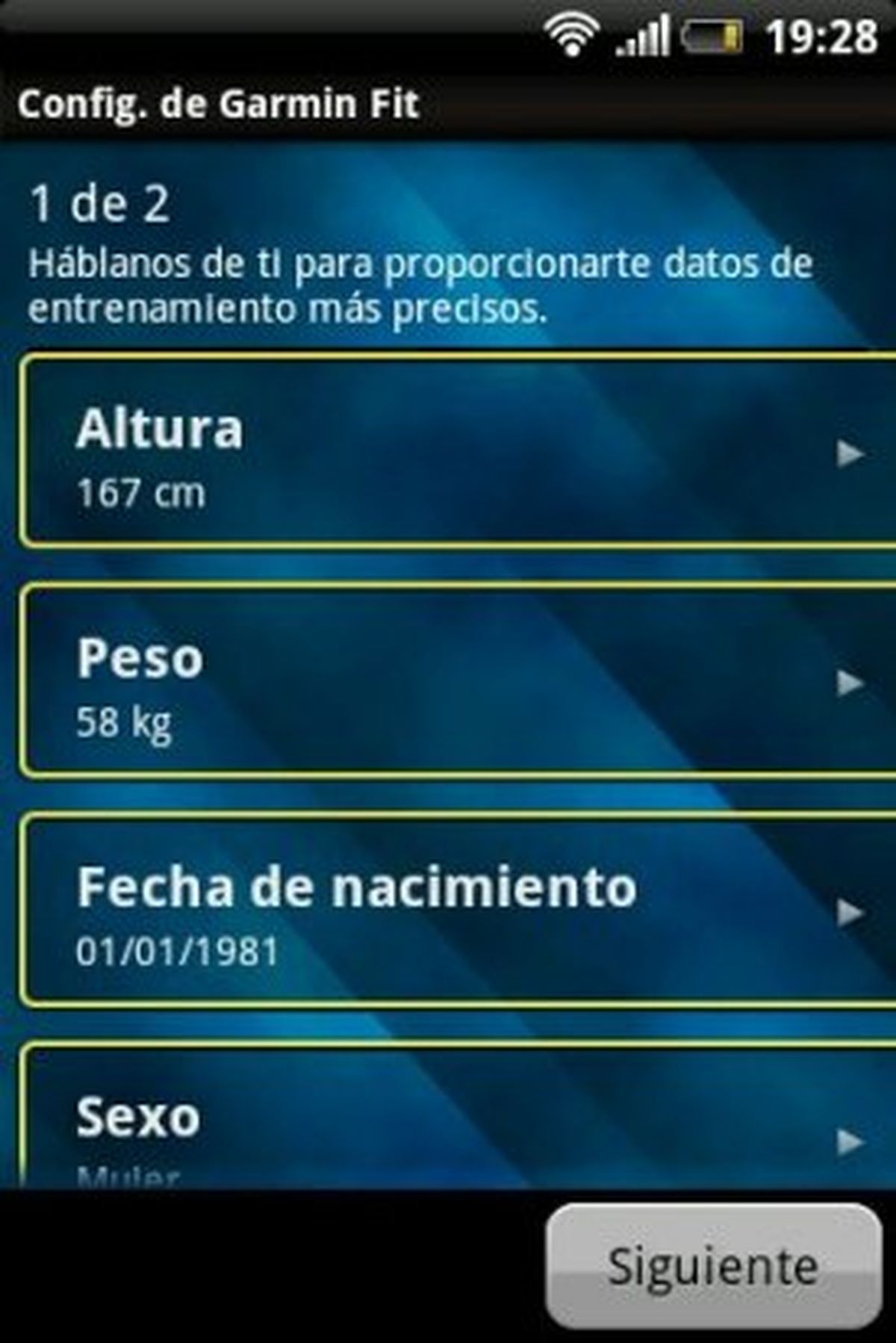 Comienza a hacer ejercicio con Garmin Fit