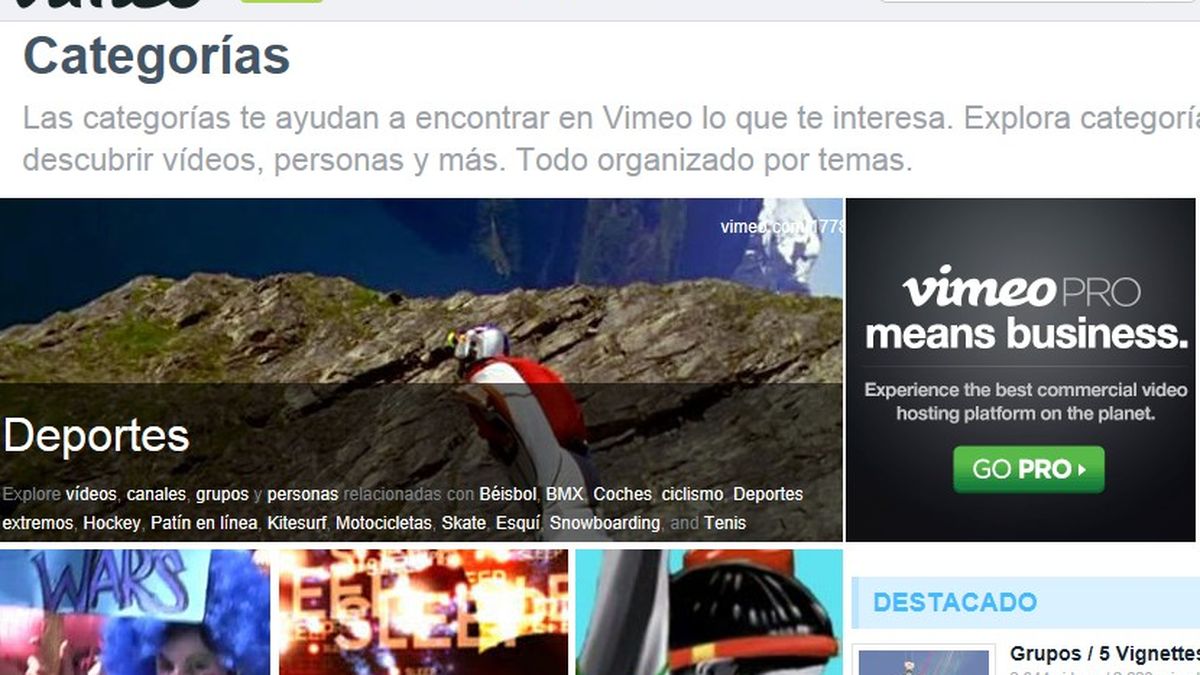 Regístrate y configura tu cuenta en Vimeo