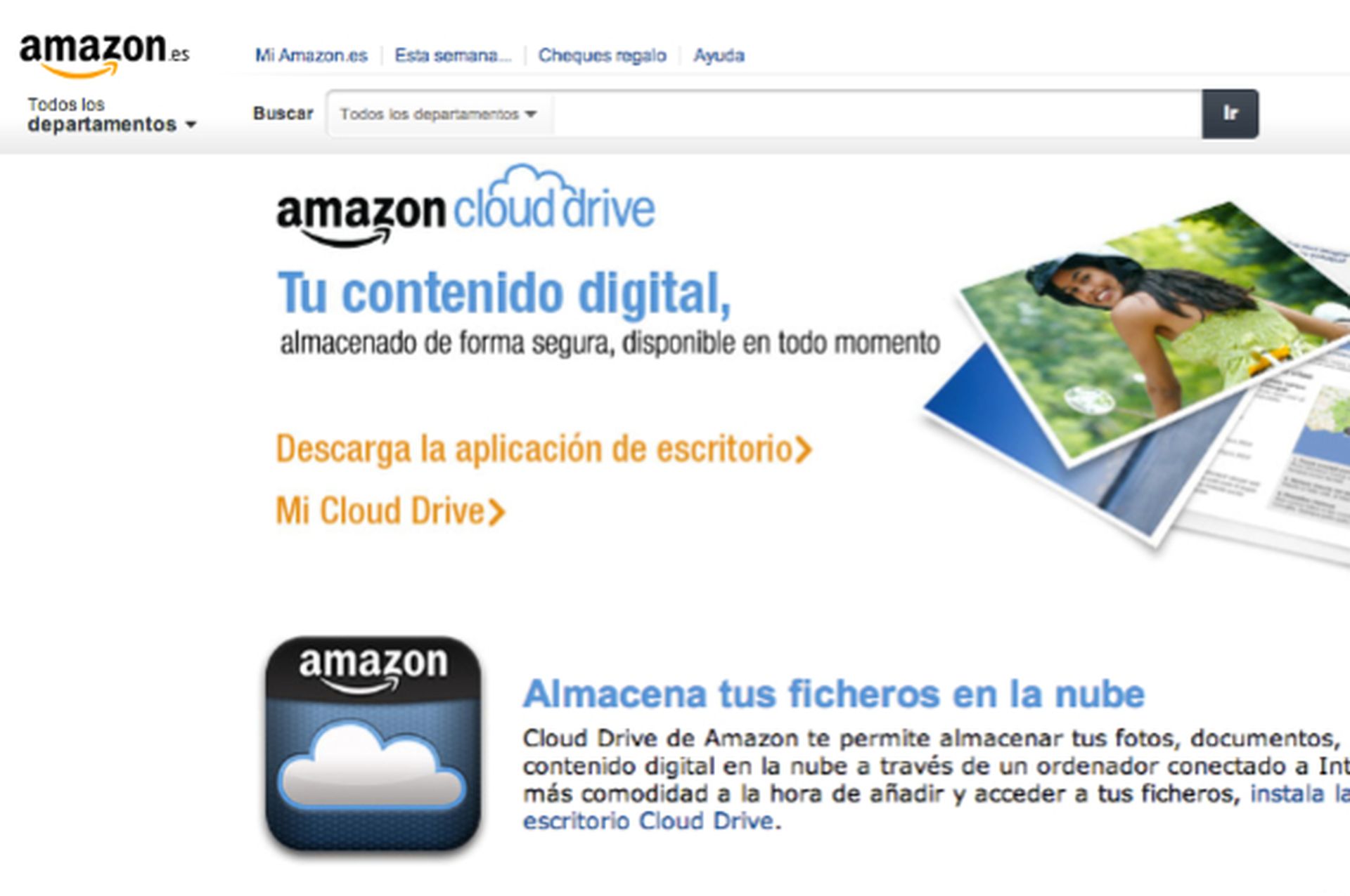 Amazon Cloud Drive app incorpora subida automática de fotos