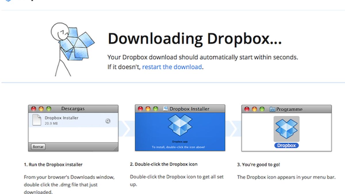 Configura la app de Dropbox en el ordenador