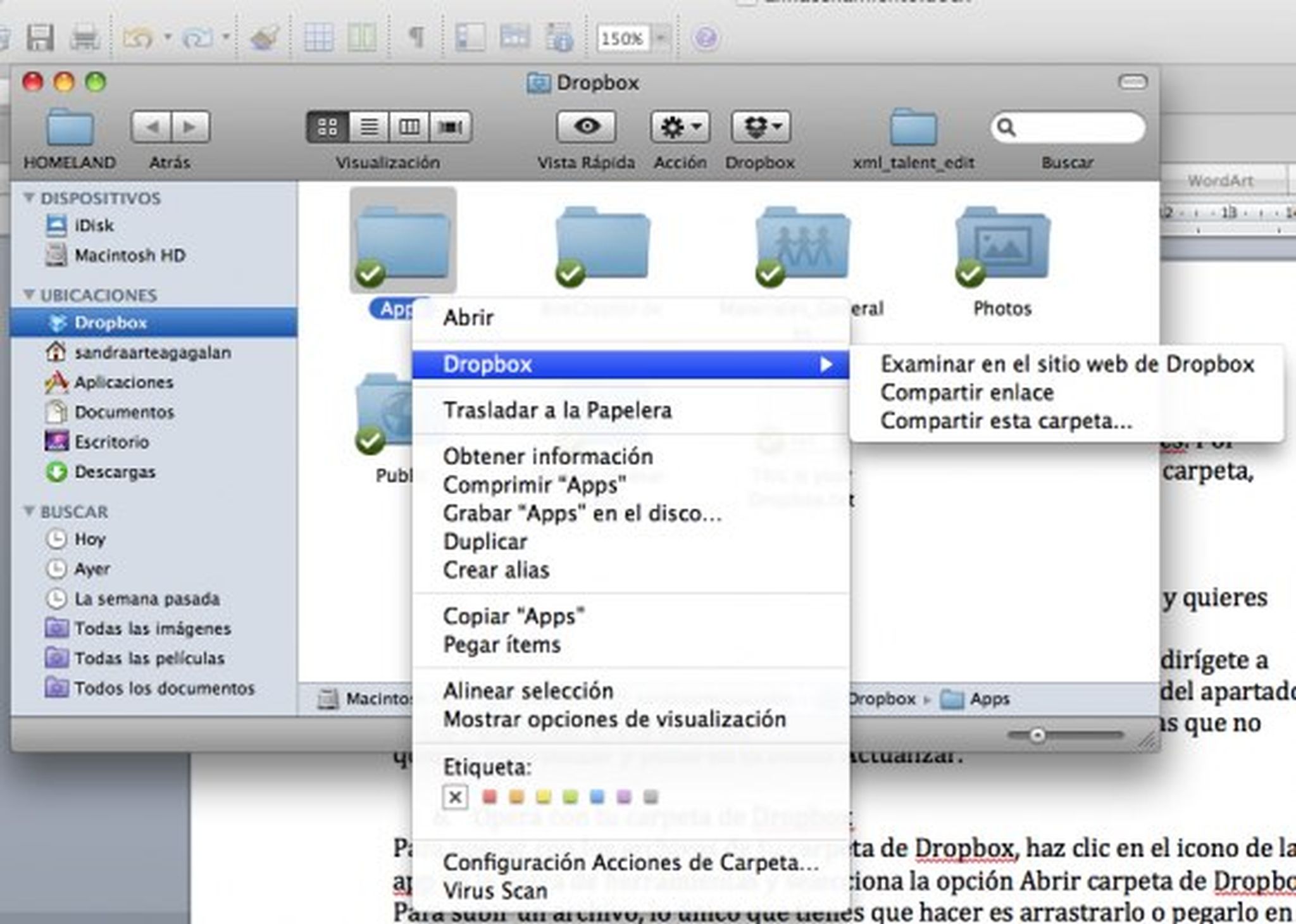 Configura la app de Dropbox en el ordenador