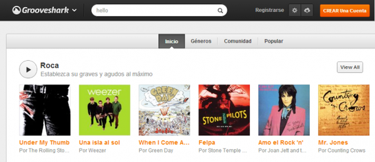 Comienza a utilizar Grooveshark