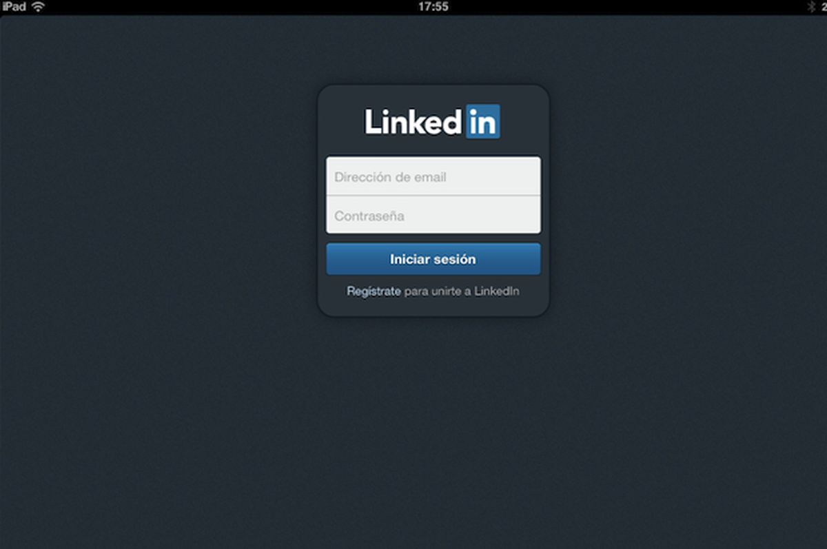 Configura la app de LinkedIn en iPad
