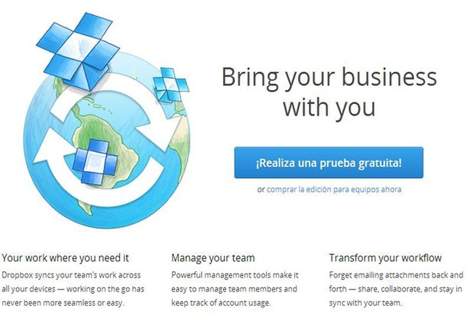 Nuevas funcionalidades en DropBox for Teams