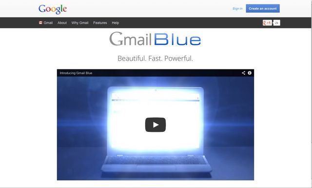 Gmail se reinventa, Gmail Blue