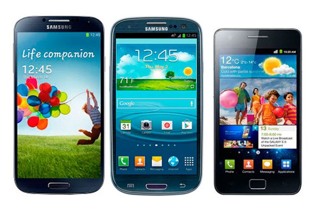 Todos los modelos de la gama Samsung Galaxy