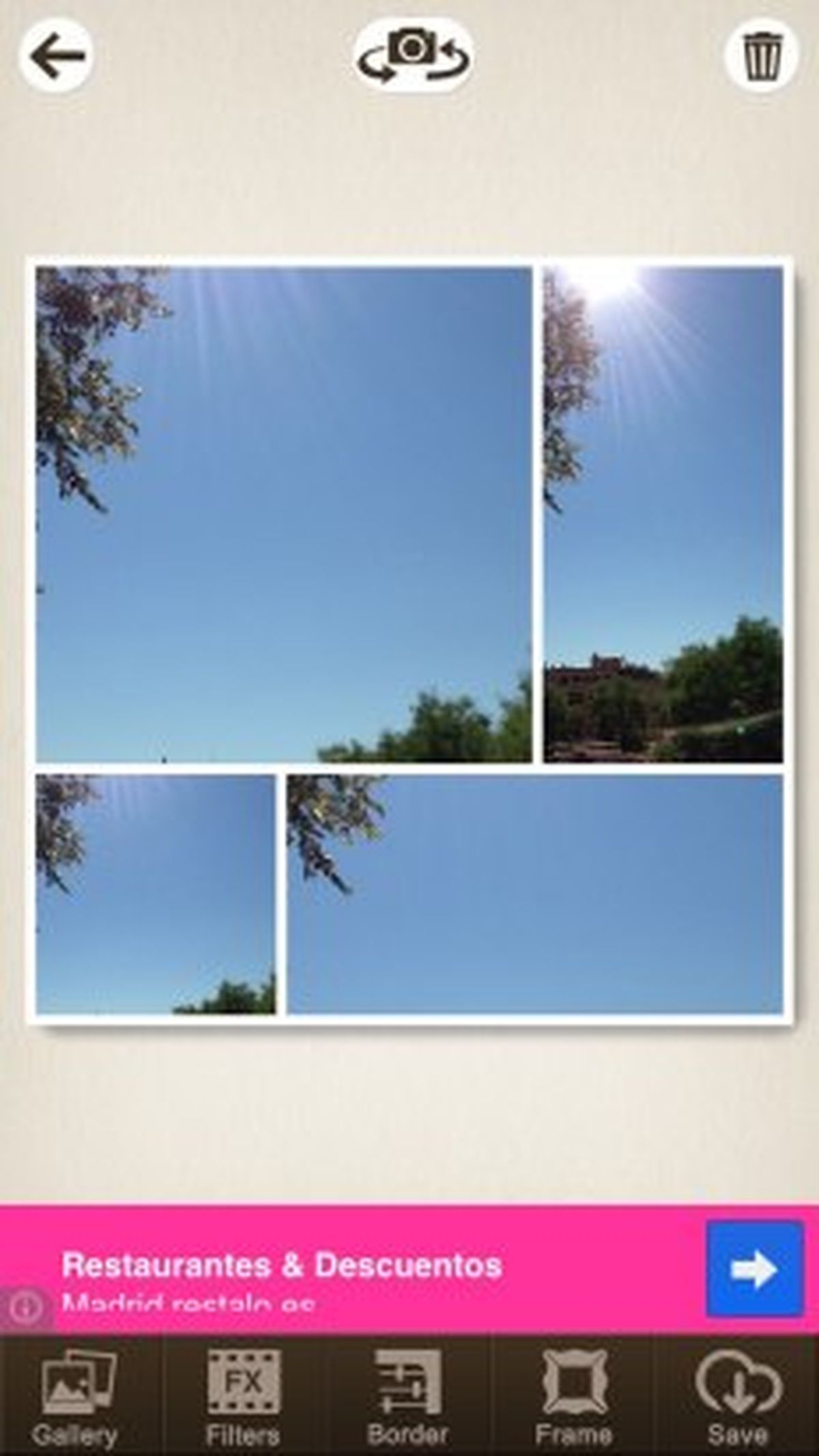 Crea collages con tus fotos en iOS