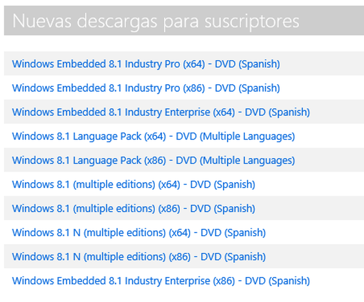 Windows 8.1 y Windows Server 2012 R2 en MSDN y Technet