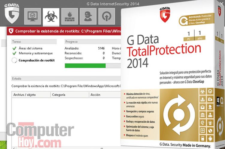 Análisis del Antivirus G Data Total Protection 2014