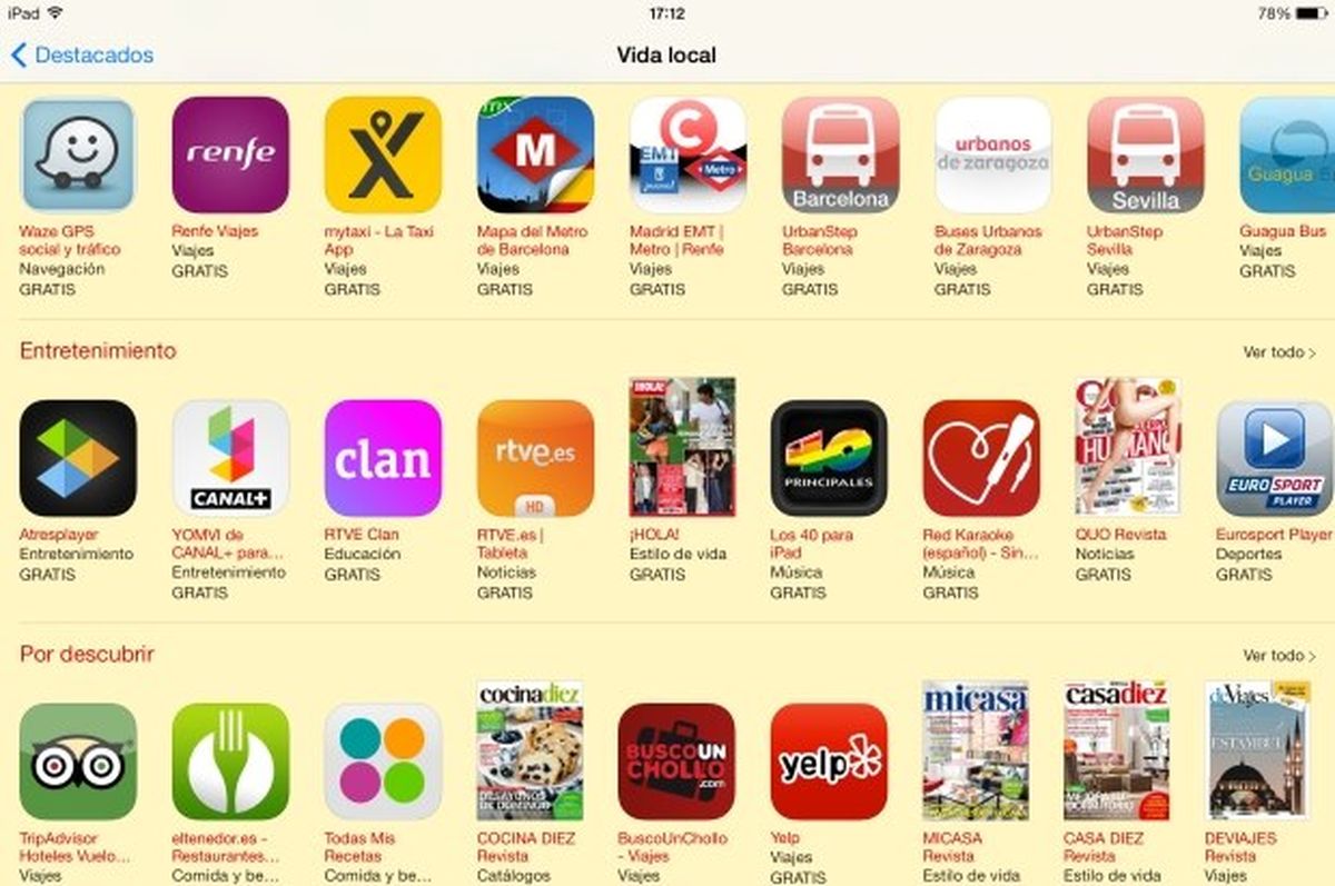 La App Store estrena Vida Local, sección de apps españolas
