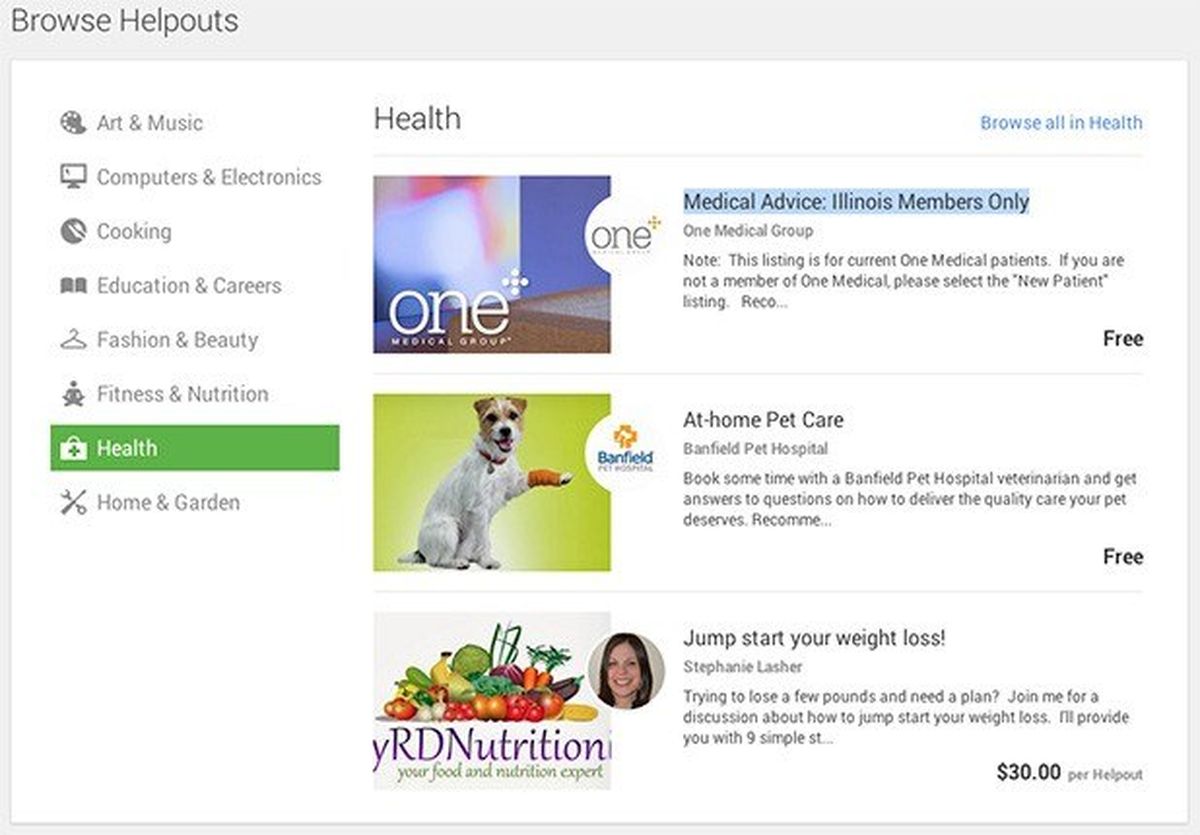 Google Helpouts: la educación online en vídeo de Google