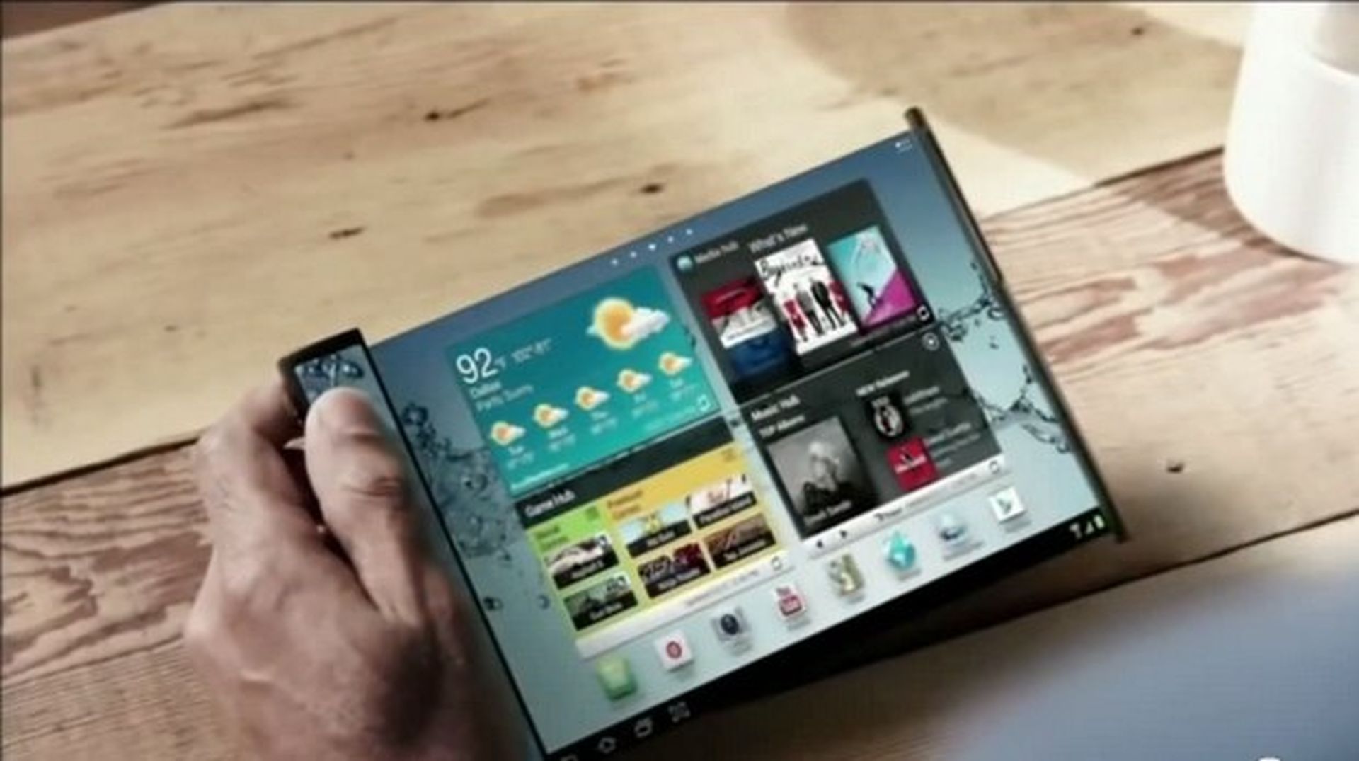 Samsung: pantallas plegables como el papel en 2015