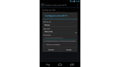 Compartir conexión desde Android por WiFi, USB y Bluetooth