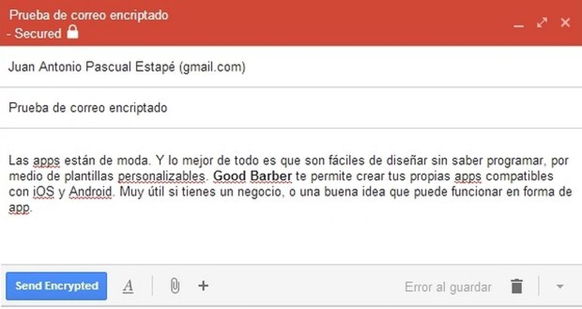 Encripta tus emails con SecureGmail