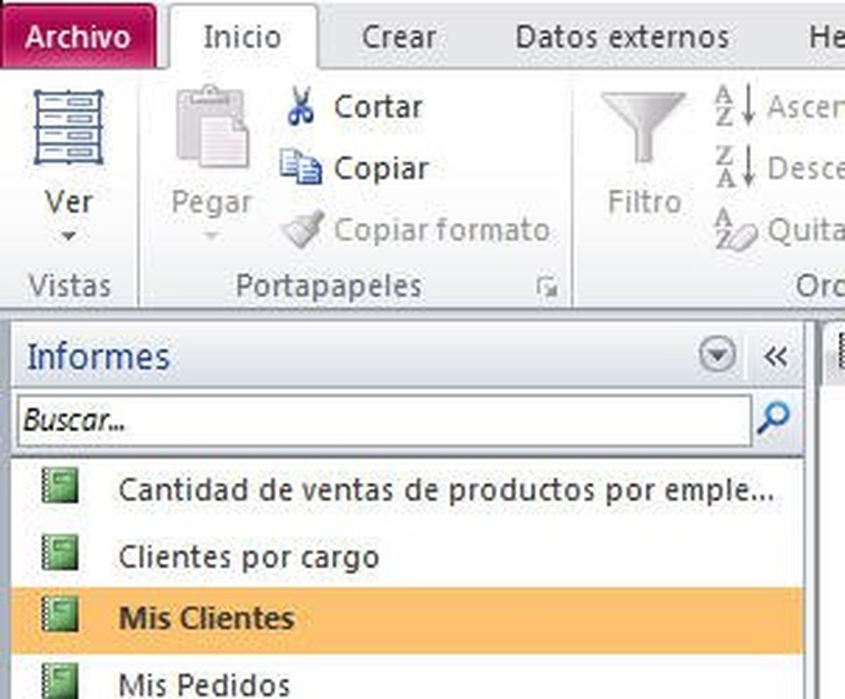 Cómo alternar el color de las filas en un informe en Access
