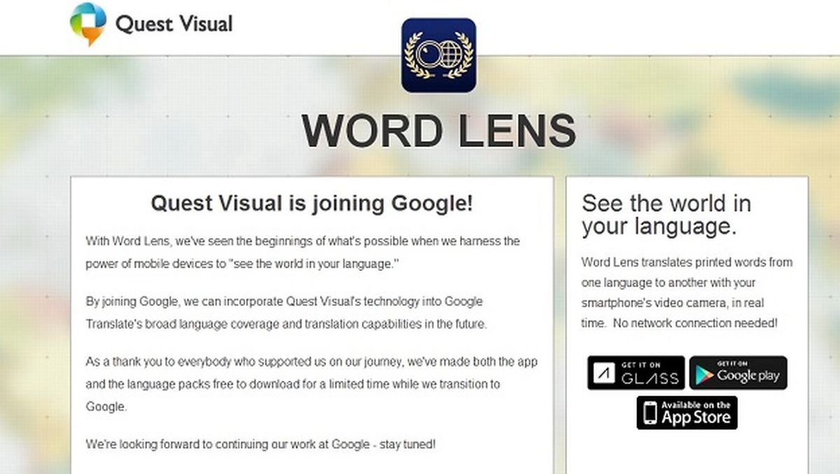 Google compra Word Lens para mejorar su app del traductor