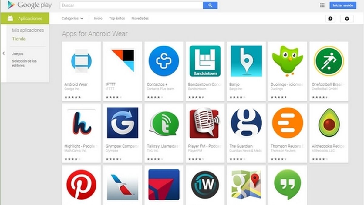 Las apps para Android Wear llegan a Google Play
