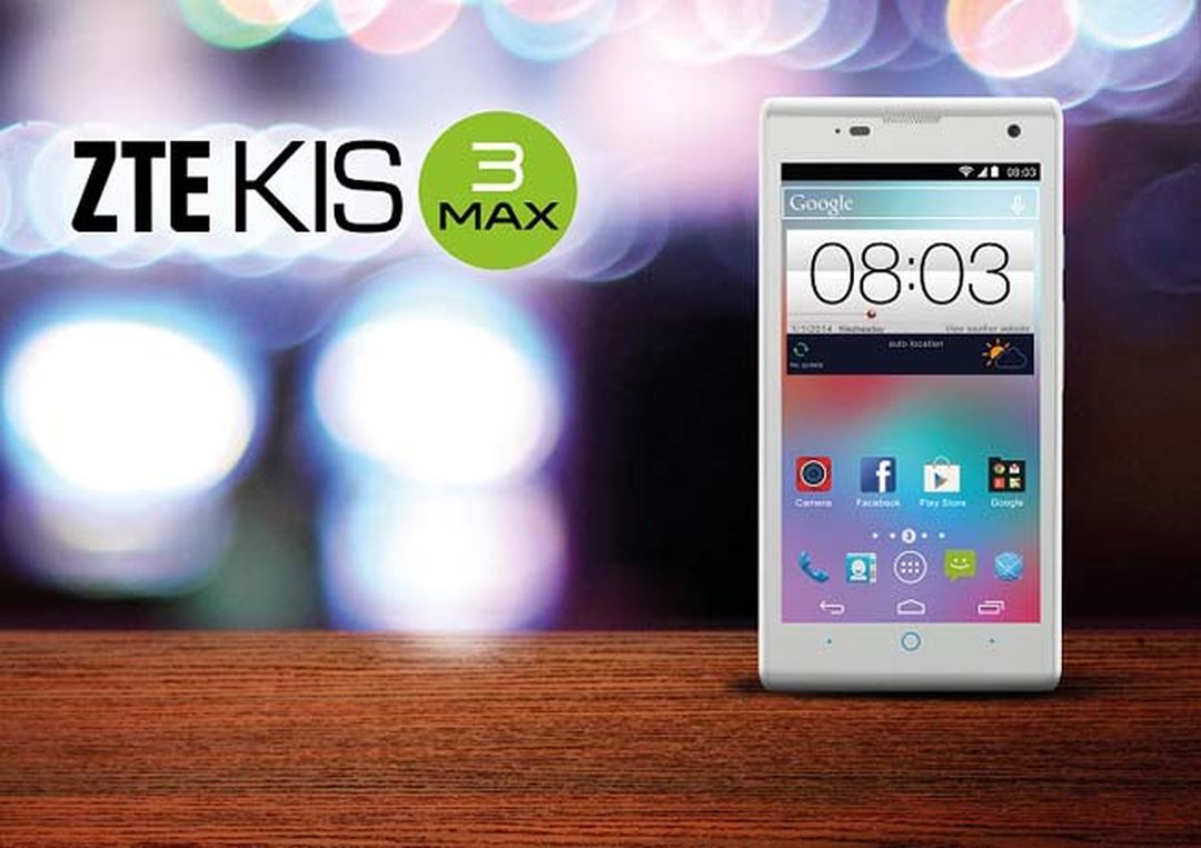 ZTE Kis 3 Max, el smartphone asequible en IFA 2014