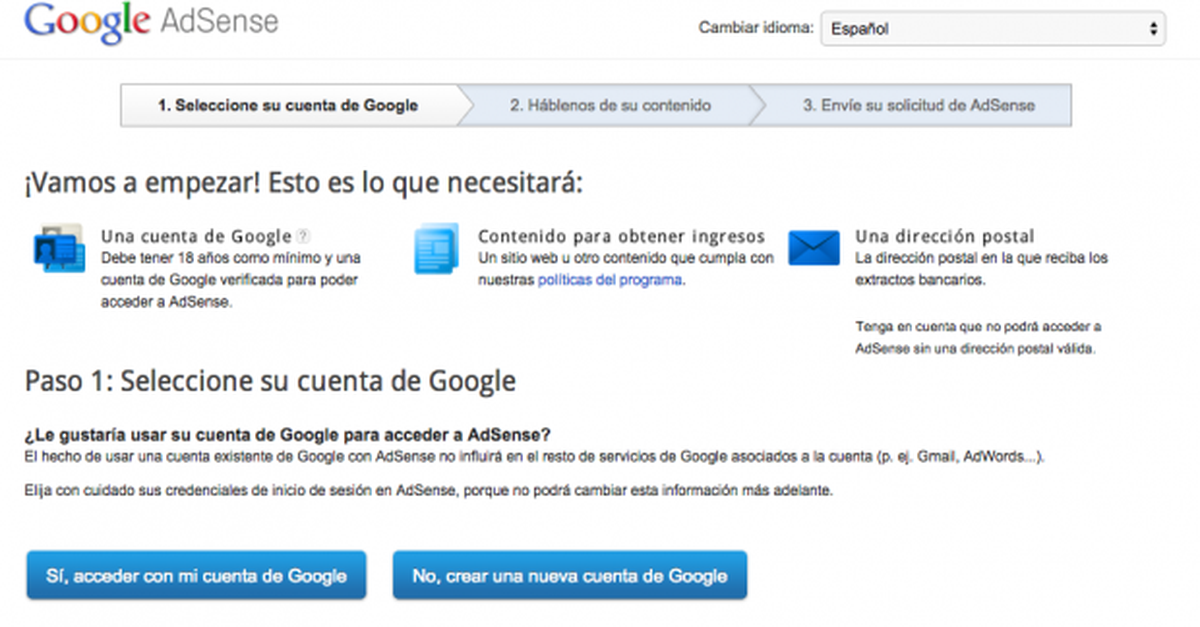 Cómo poner publicidad en tu blog con Google AdSense