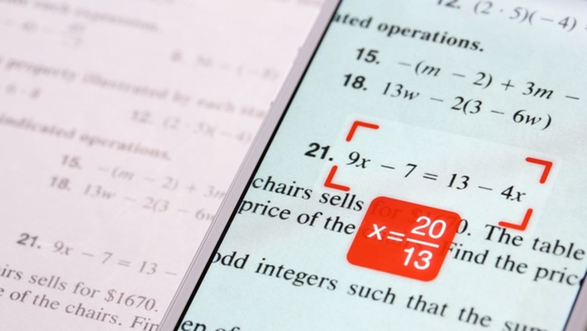 PhotoMath, la app que resuelve problemas de matemáticas