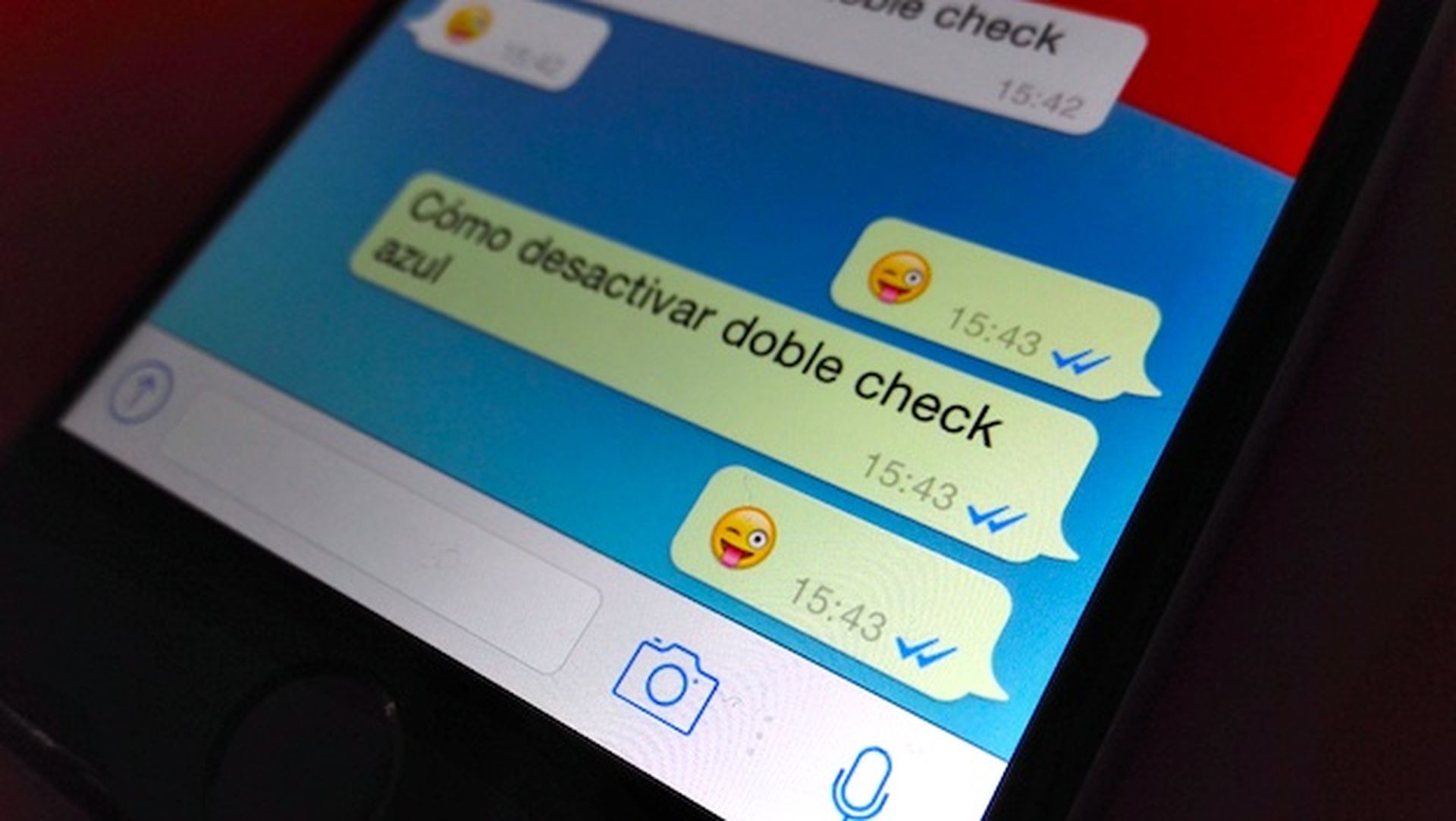 Cómo desactivar el doble check azul de WhatsApp, paso a paso