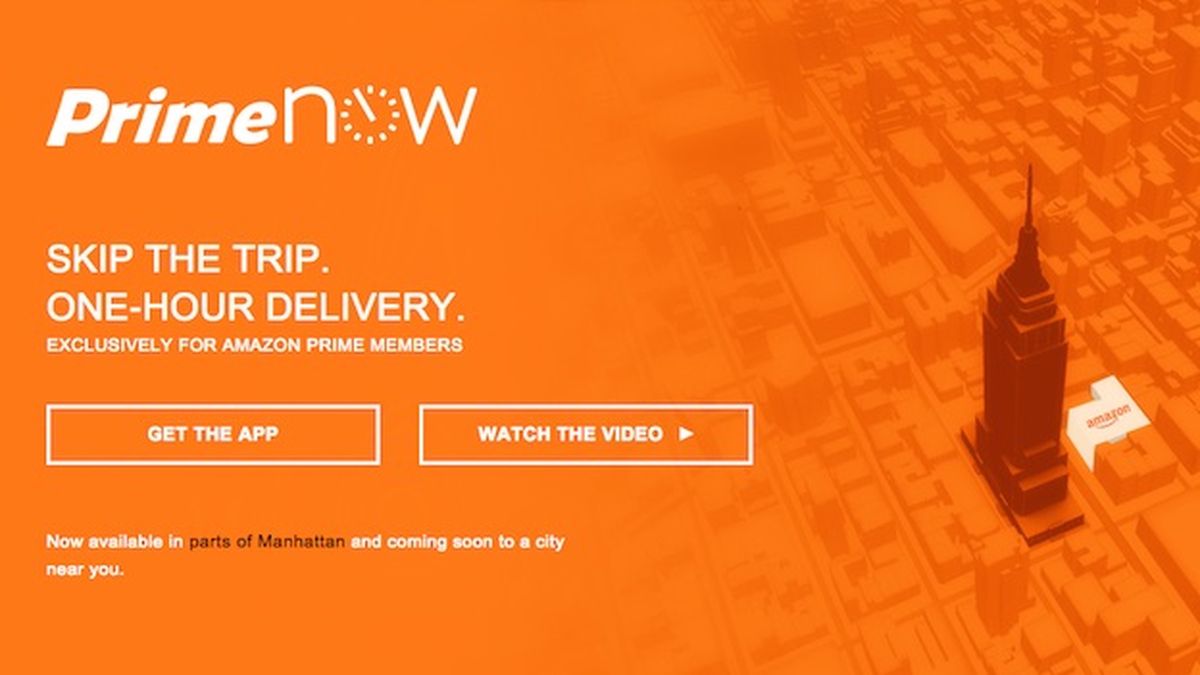 Amazon lanza Prime Now, un servicio de entregas en una hora