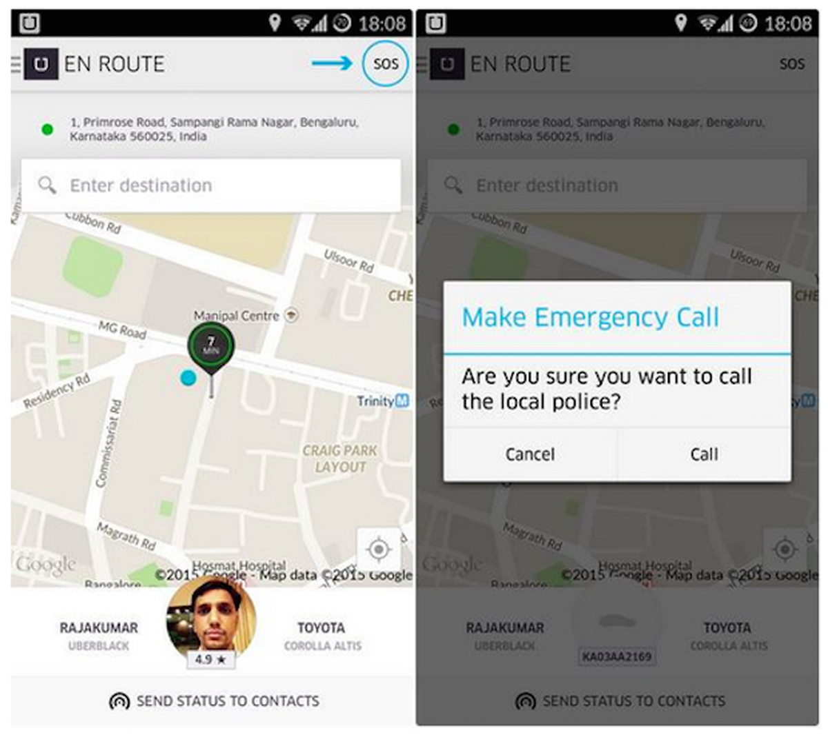 Uber añade botón SOS tras supuesta violación de una mujer