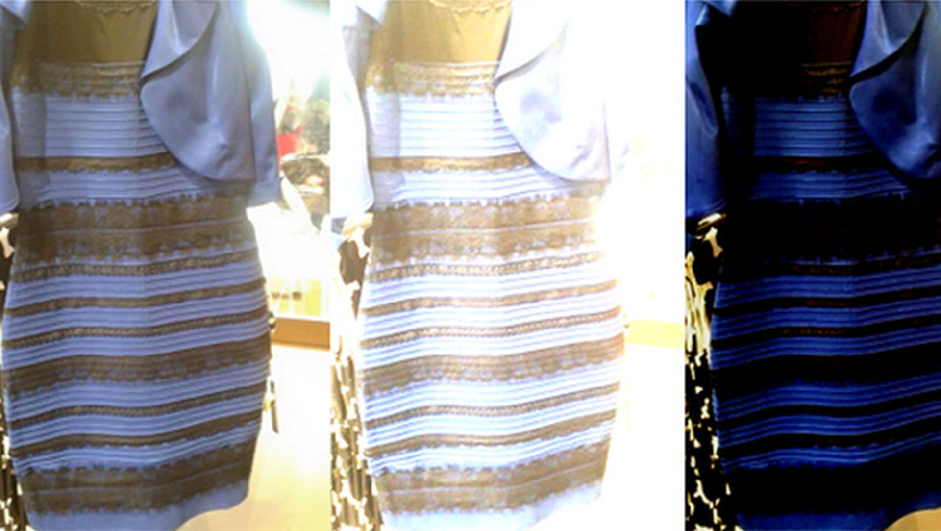¿Por qué vemos este vestido azul y negro o blanco y dorado?