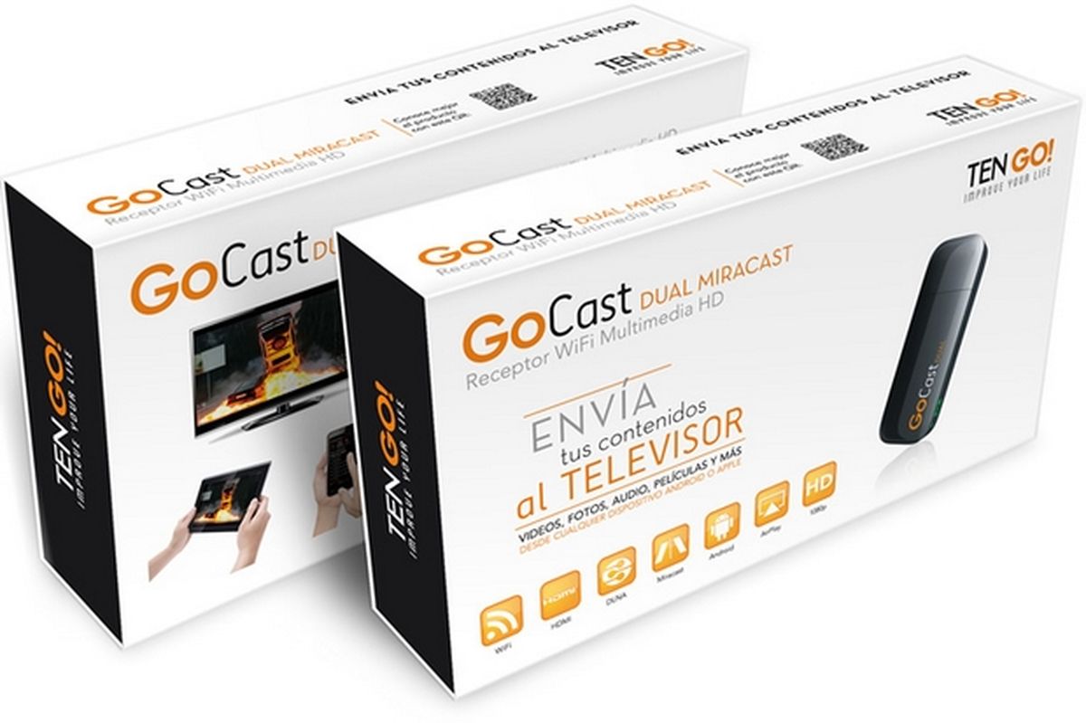 TenGO! GoCast Dual Miracast: tu contenido móvil, en la tele