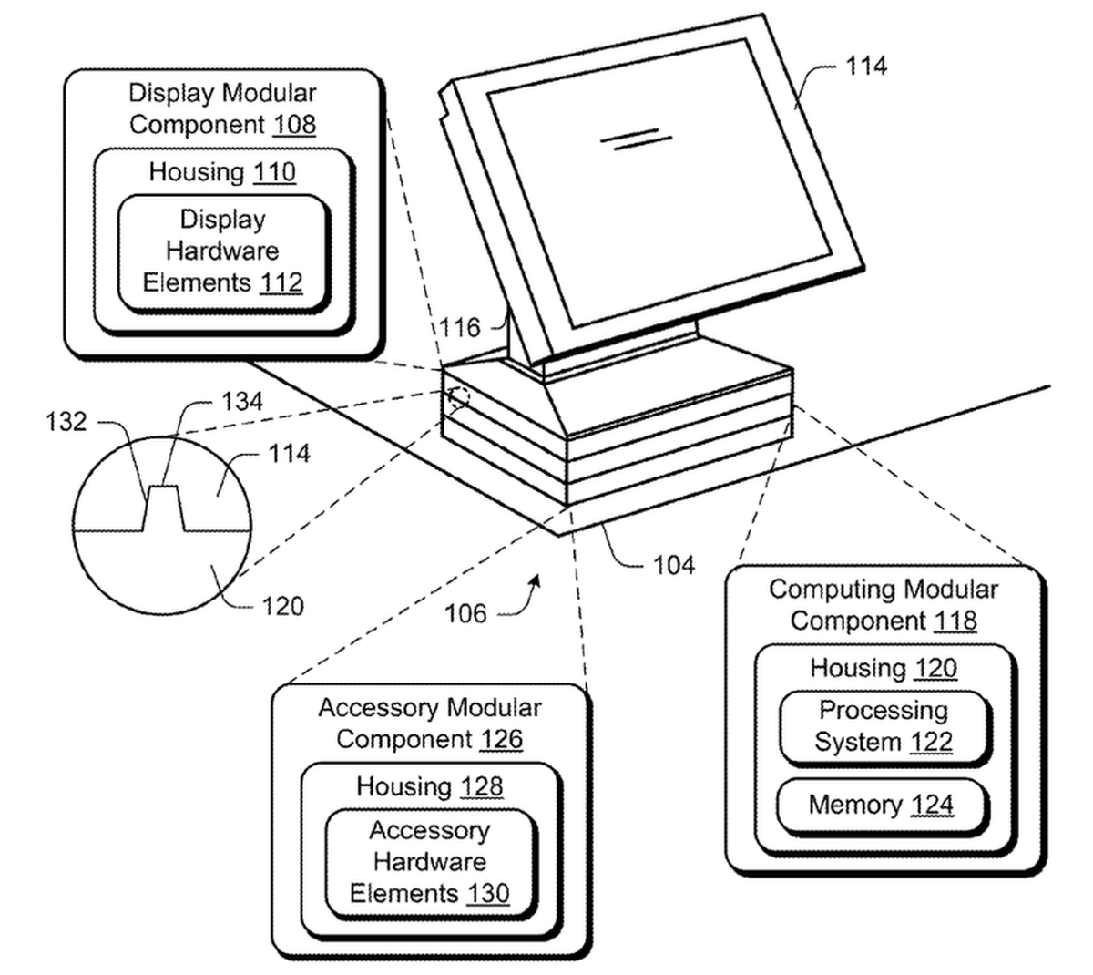 Microsoft patenta un PC modular con componentes apilables