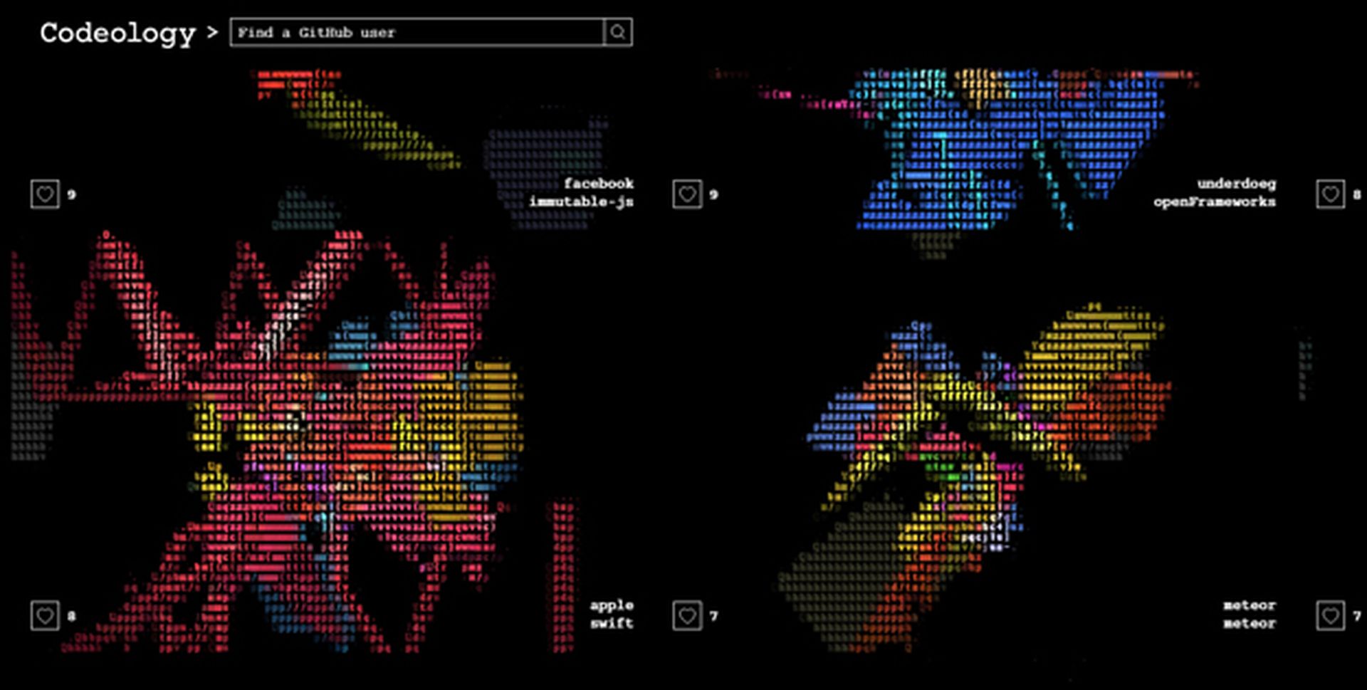 Codeology convierte los proyectos de GitHub en obras de arte