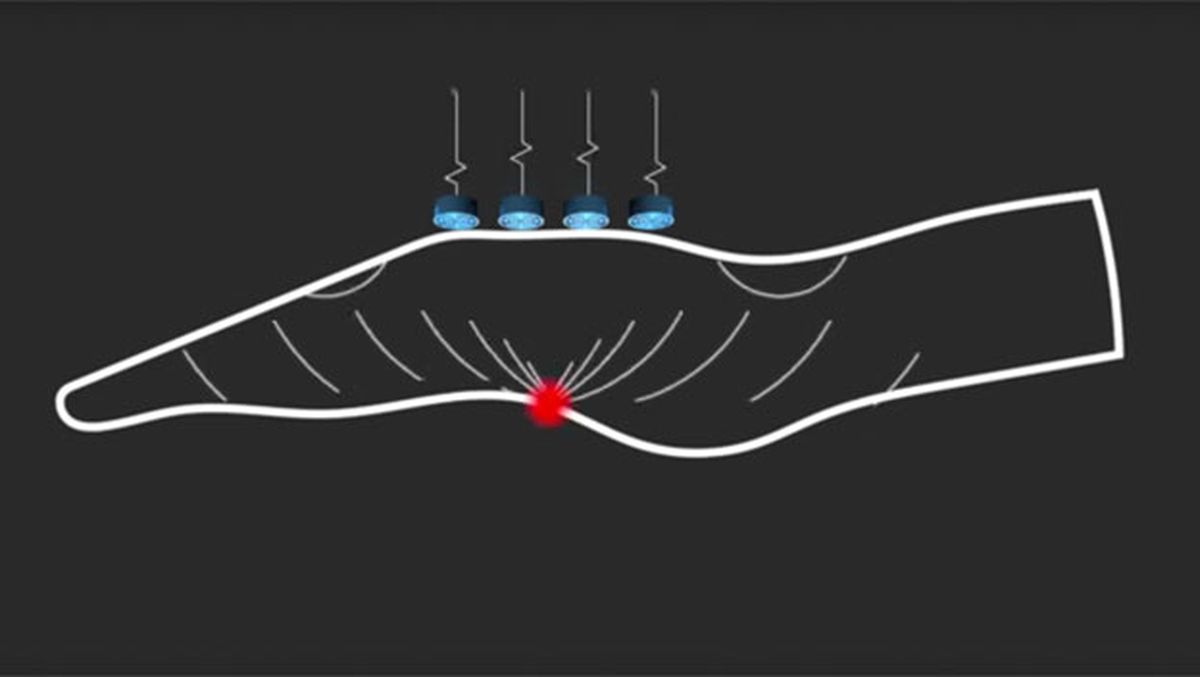Este aparato crea sensaciones táctiles mediante ultrasonidos