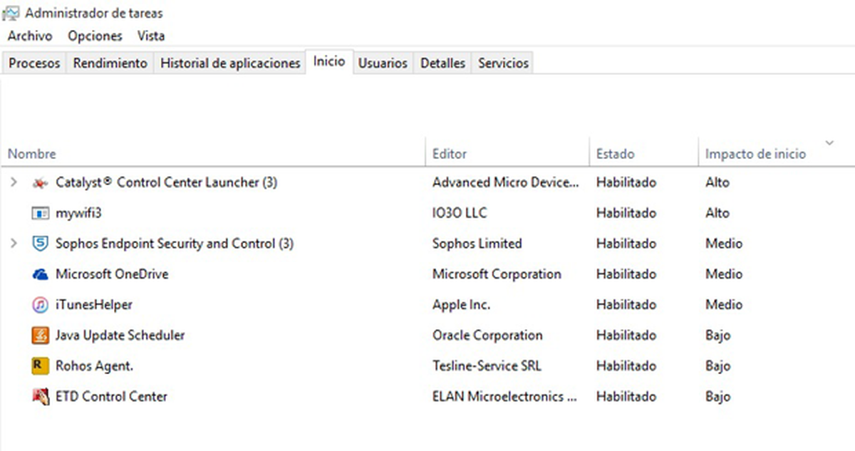 Cómo quitar los programas que se inician con Windows 10
