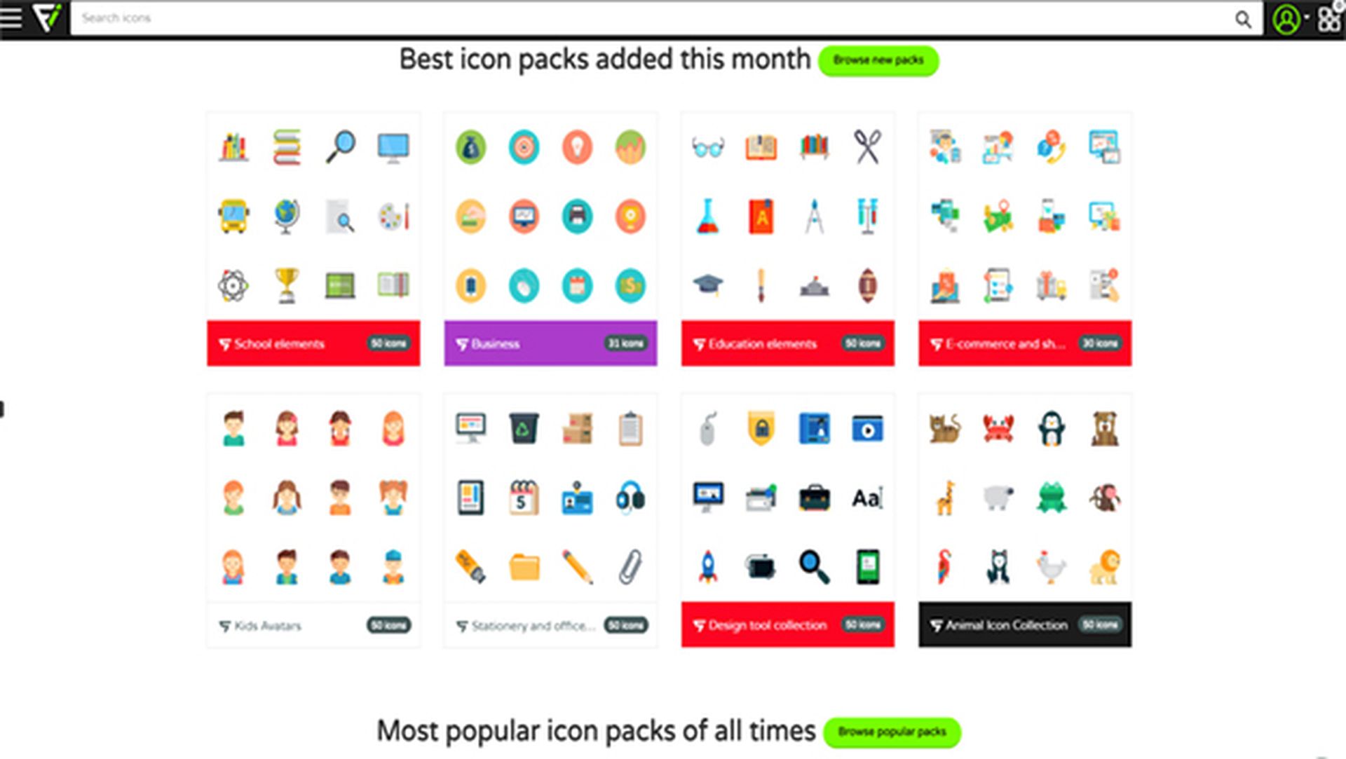 Mejores webs para descargar iconos gratis y legal