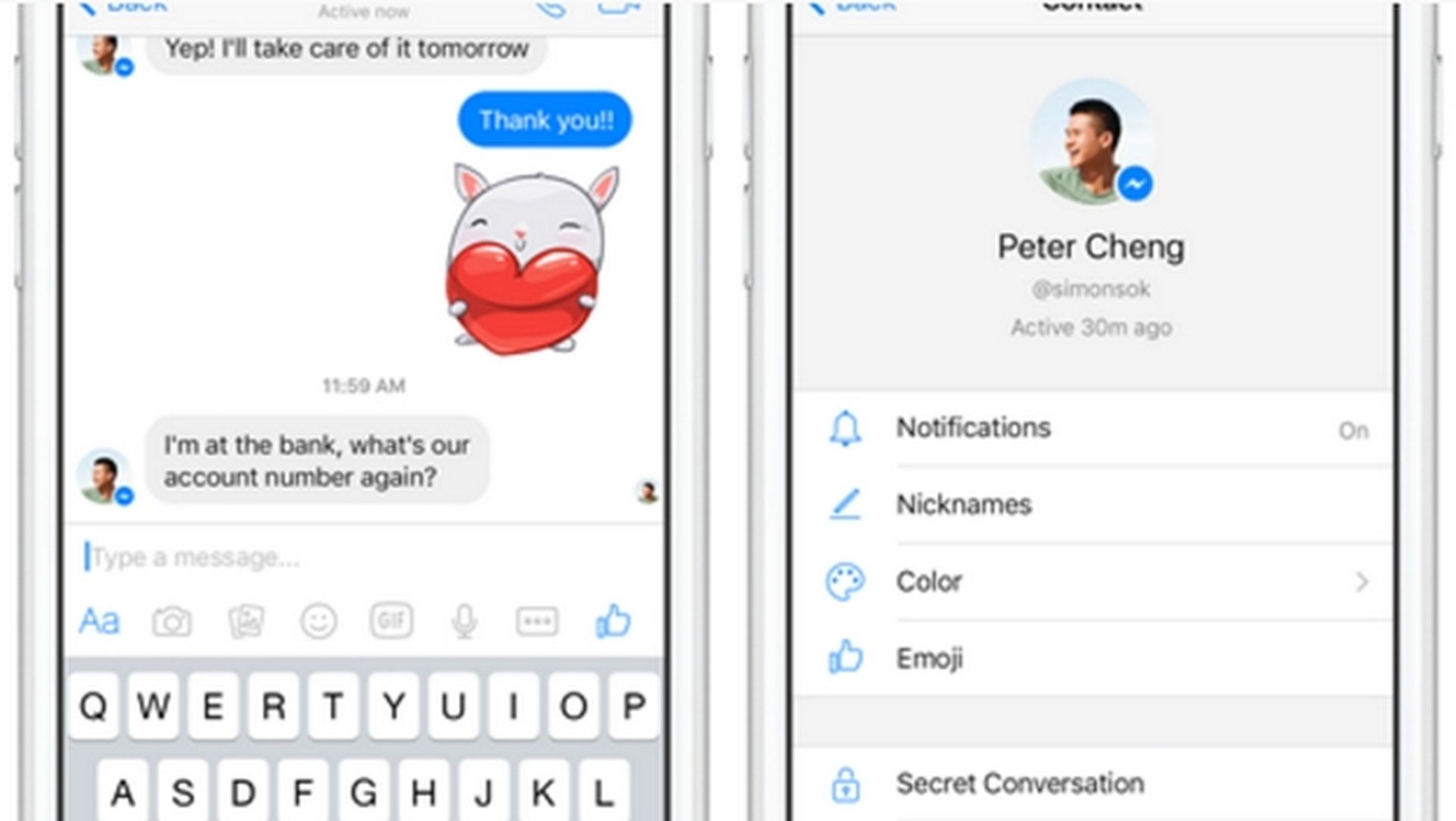 Facebook estrena los mensajes encriptados que se autodestruyen