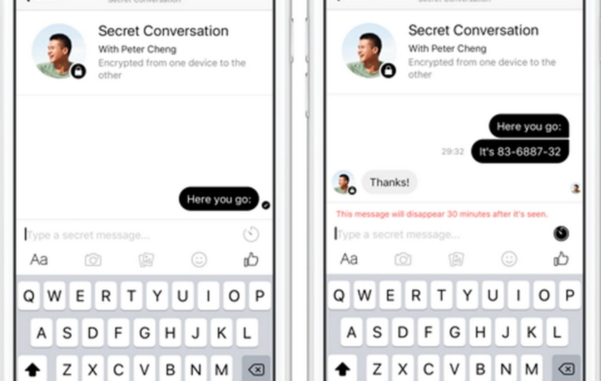 Facebook estrena los mensajes encriptados que se autodestruyen