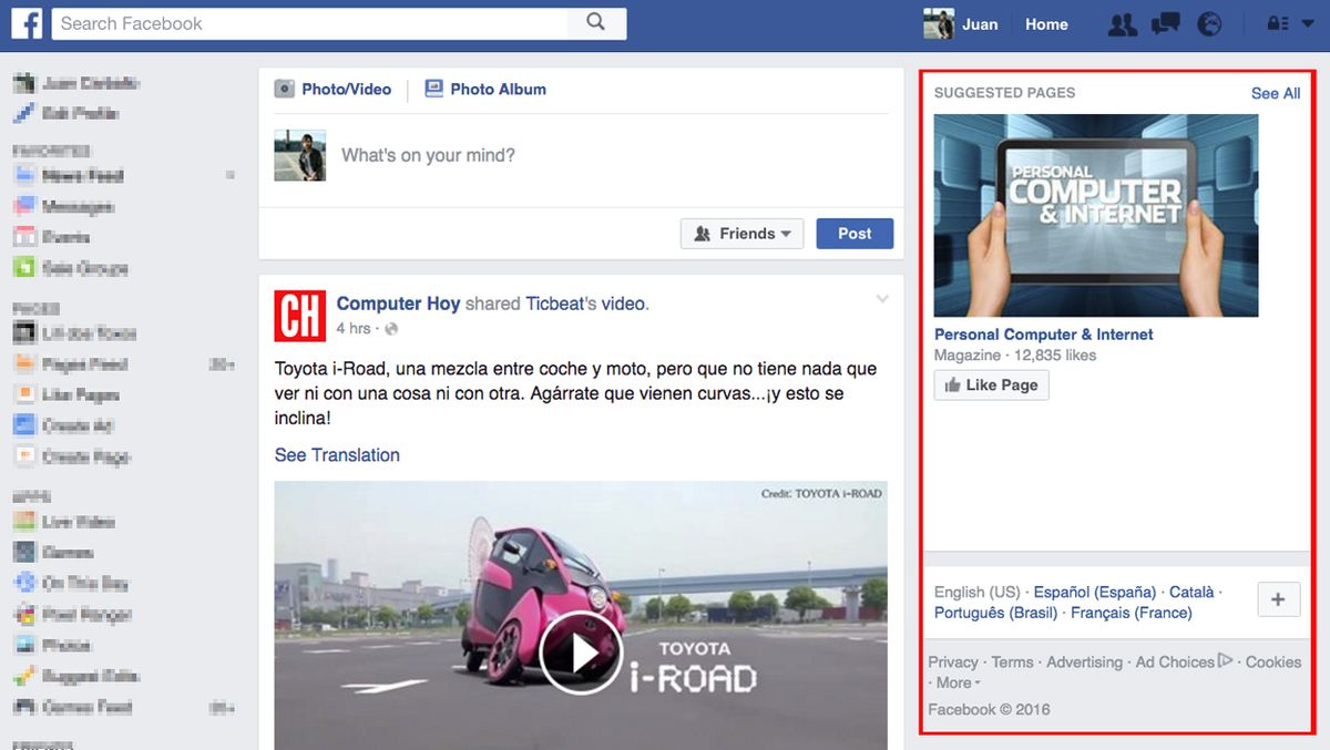 Cómo cambiar el idioma para poner Facebook en español