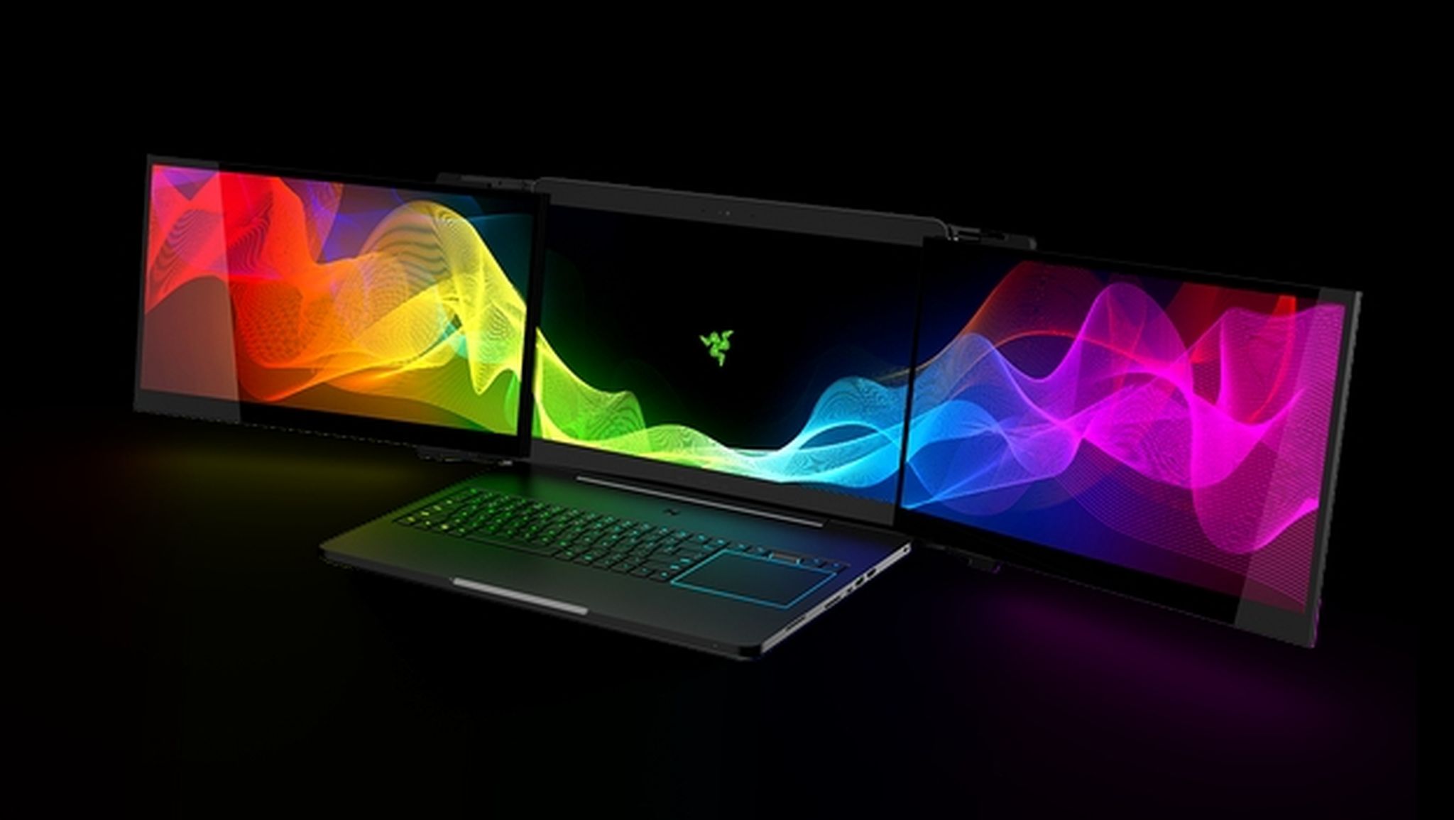 Razer presenta un portátil con tres pantallas 4K