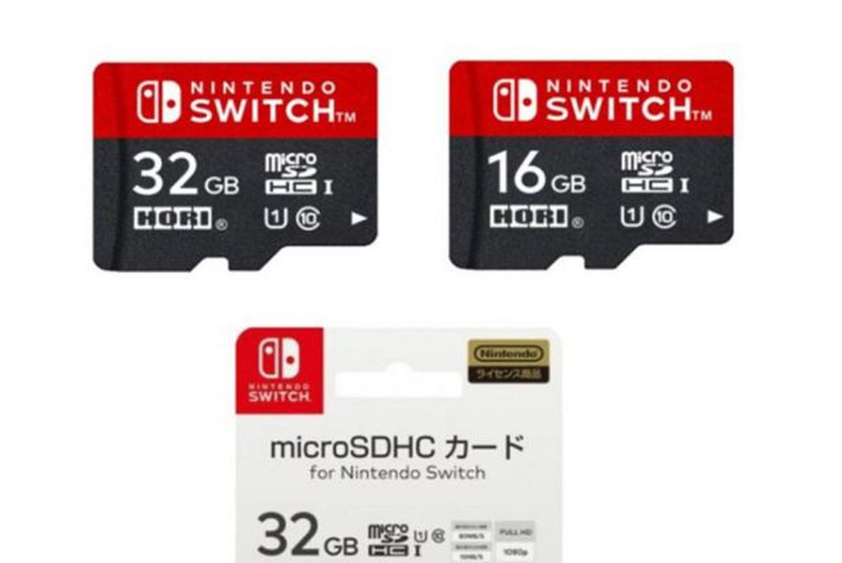 Las microSD oficiales de Nintendo Switch, fabricadas por Hori