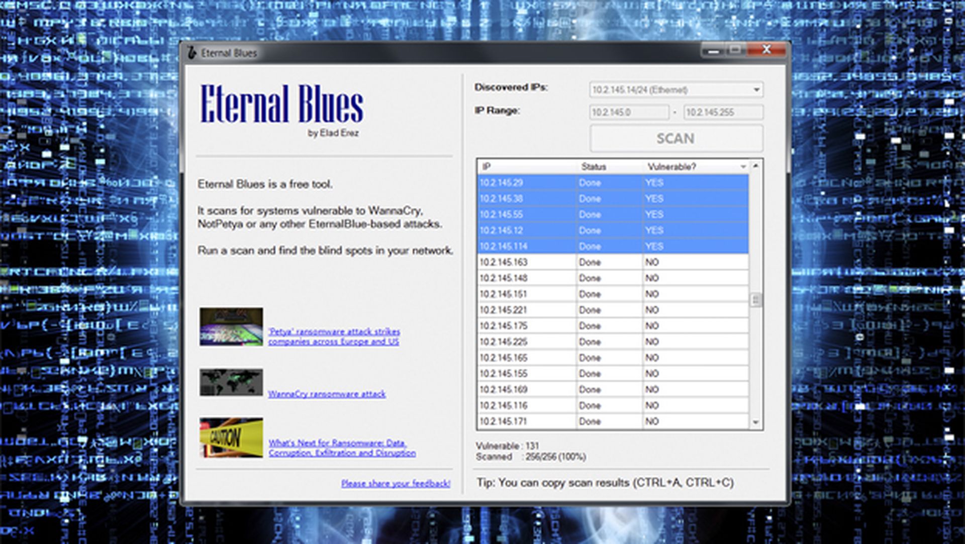 Esta herramienta te dice si tienes un PC vulnerable a Eternal Blue
