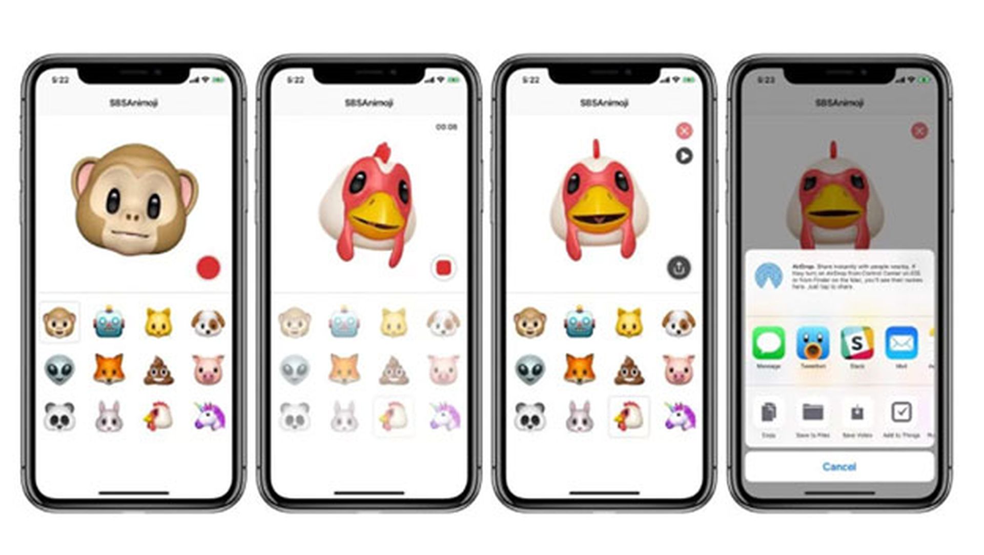 Crean una app de animoji para iPhone X independiente de Mensajes