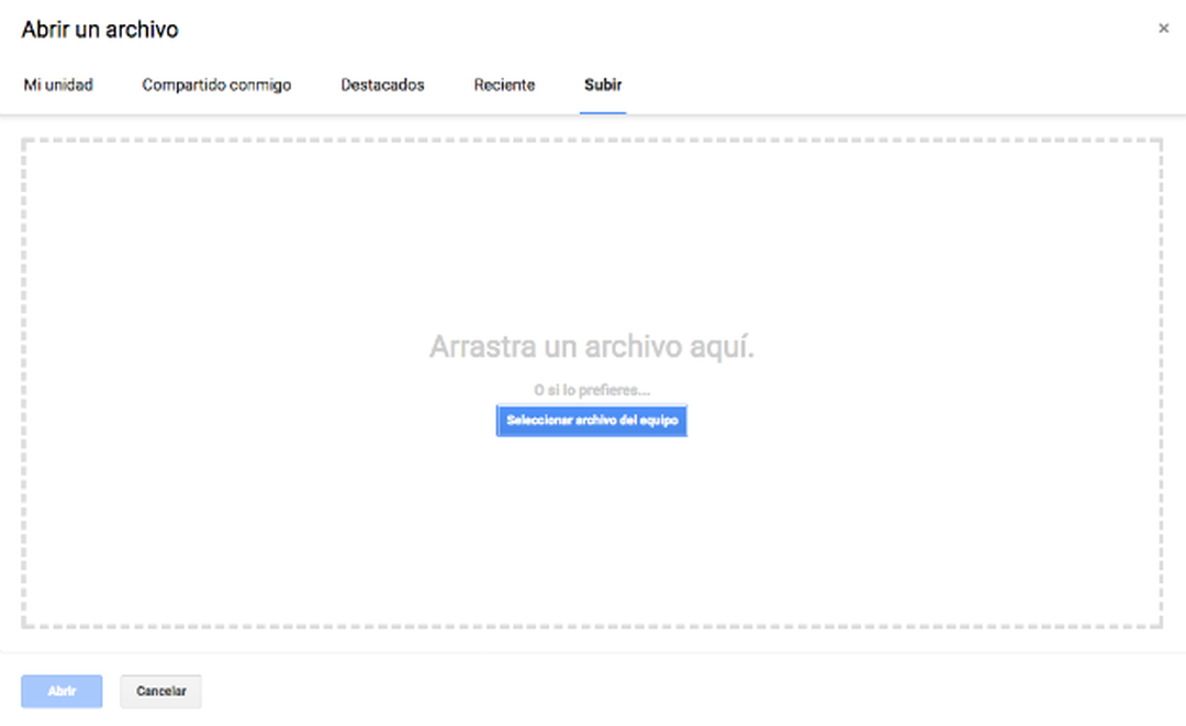 Cómo abrir un documento de Word en Google Docs