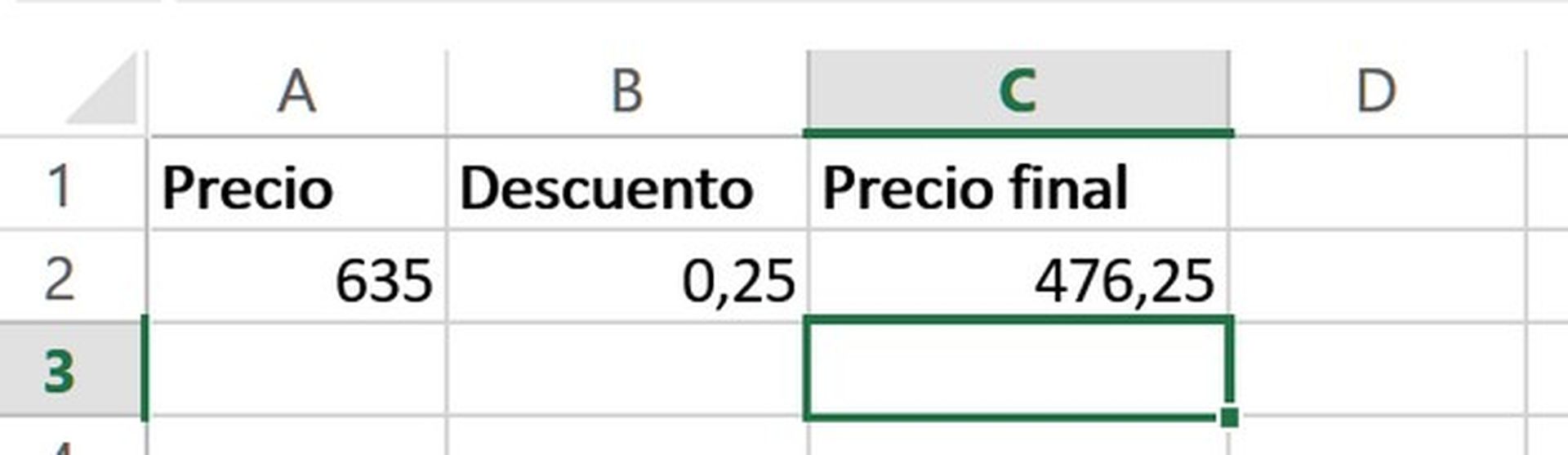 Cómo usar el porcentaje de descuento en Excel
