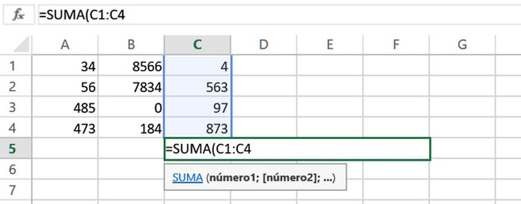 Cómo crear fórmulas simples en Excel